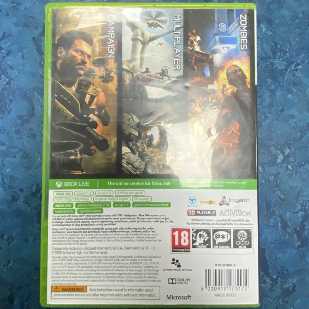 Microsoft Xbox 360 game Call of Duty Black Ops 2 - Own4Less
